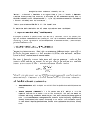 IMPROVE THE QUALITY OF IMPORTANT SENTENCES FOR AUTOMATIC TEXT SUMMARIZATION | PDF