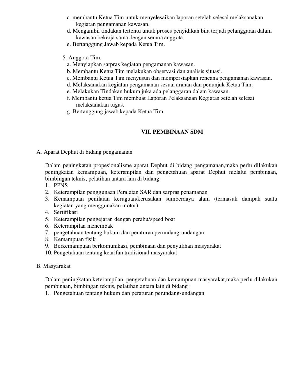 JUKNIS PENGAMANAN KAWASAN KONSERVASI DI WILAYAH LAUT | PDF