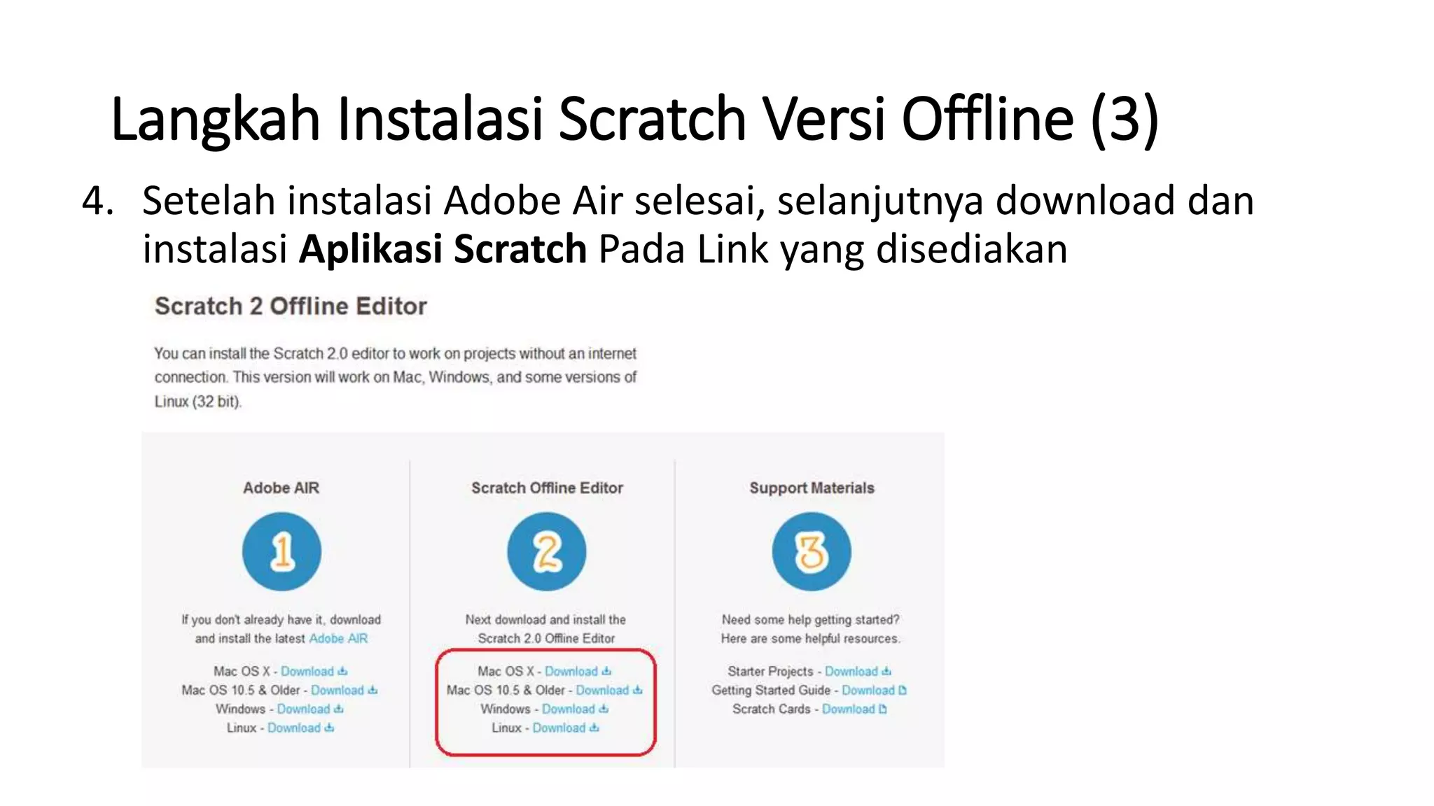 2. instalasi scratch | PPTX