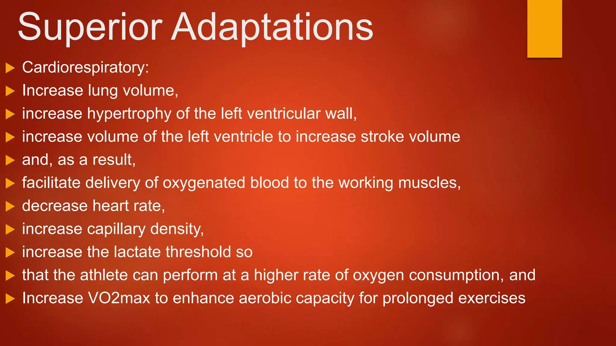 Exercise Physiology - Adaptations | PPTX
