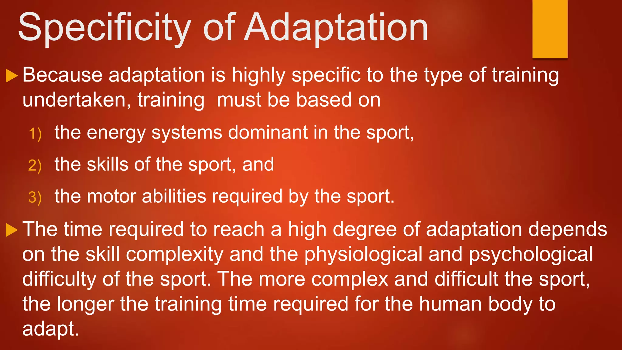 Exercise Physiology - Adaptations | PPTX
