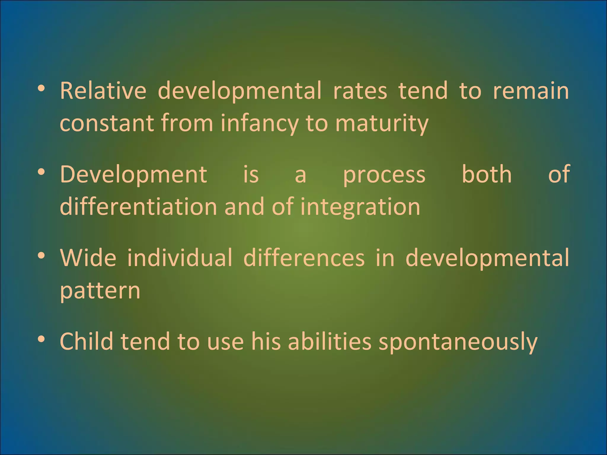 General nature of growth & development | PPT