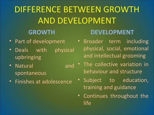 General nature of growth & development | PPT | Parenting | Family and ...