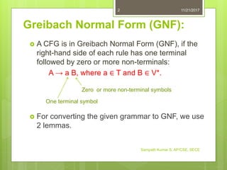 2.8 normal forms gnf & problems | PPTX