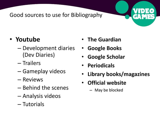 Video Game Lecture | PPT