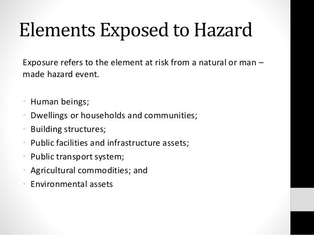 Exposure and Vulnerability