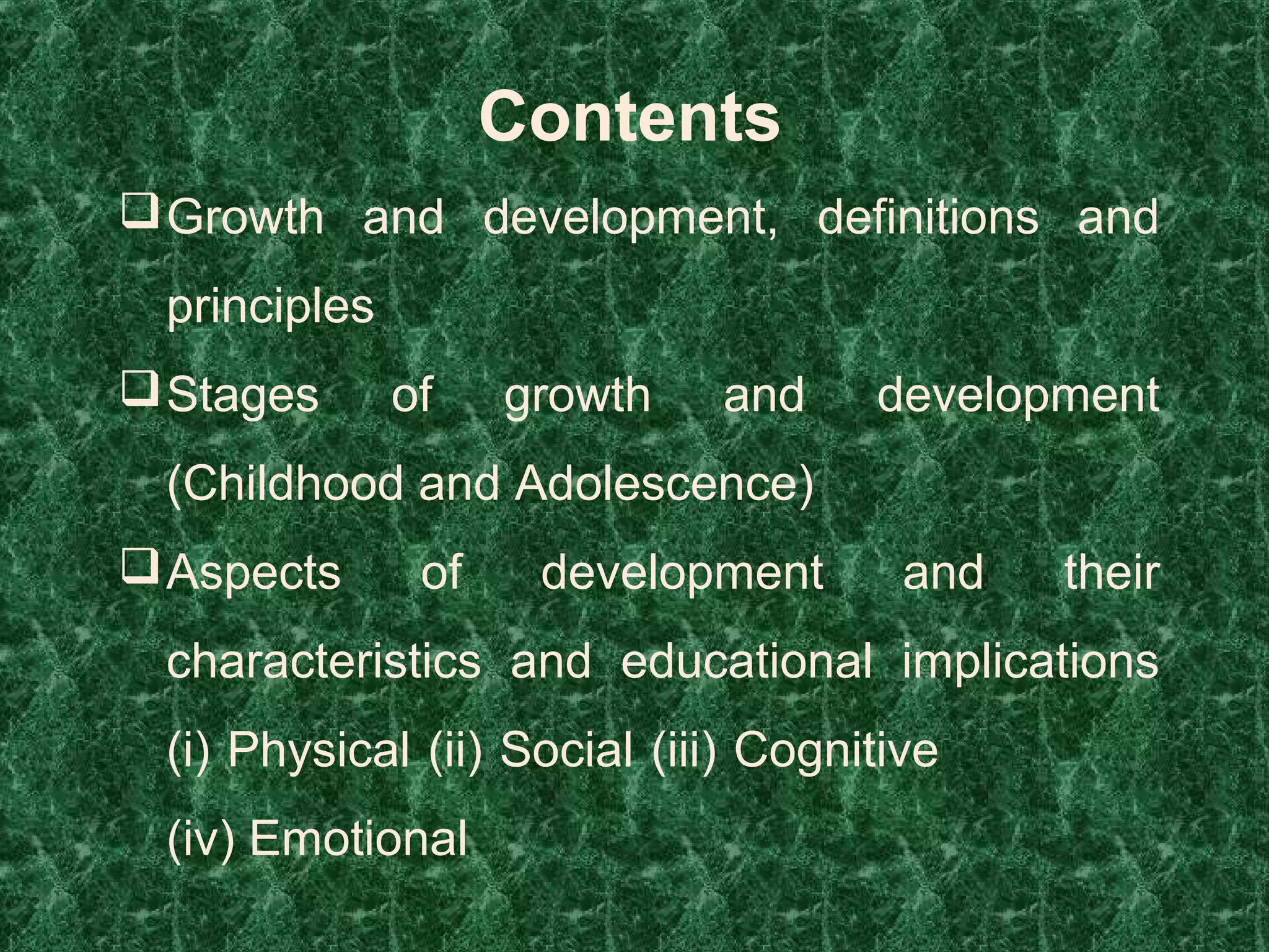 Growth & development | PPT