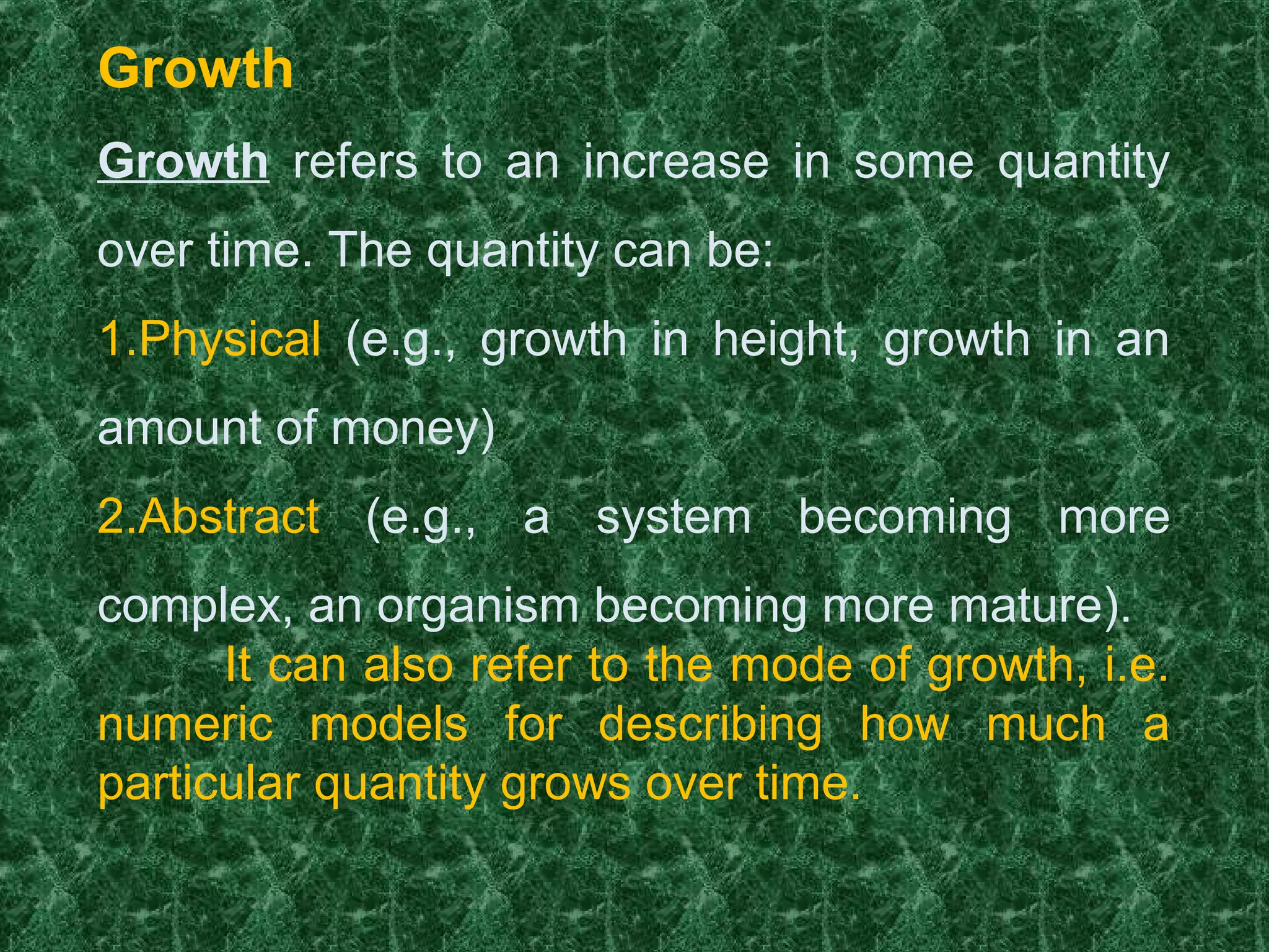 Growth & development | PPT
