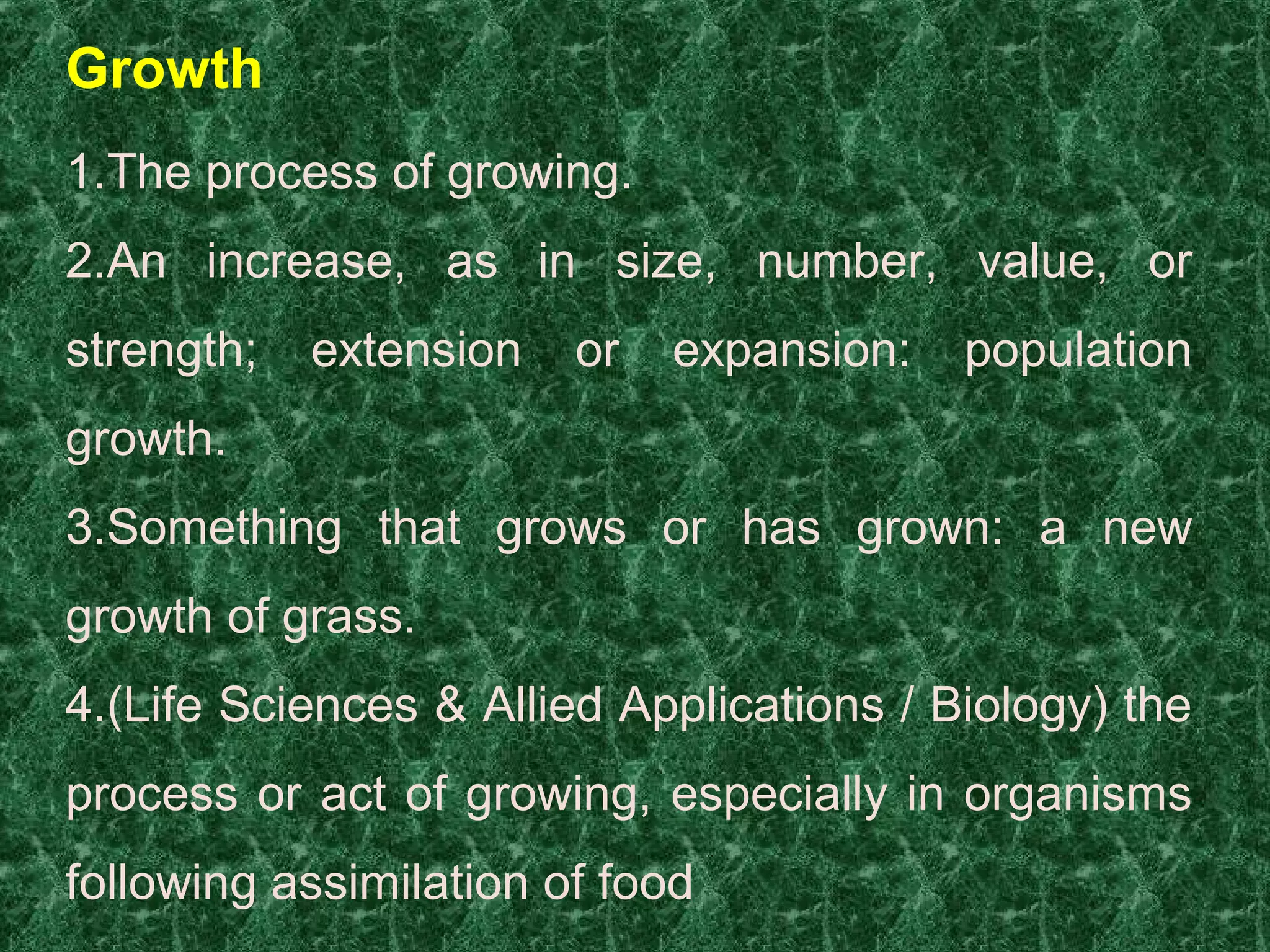 Growth & development | PPT