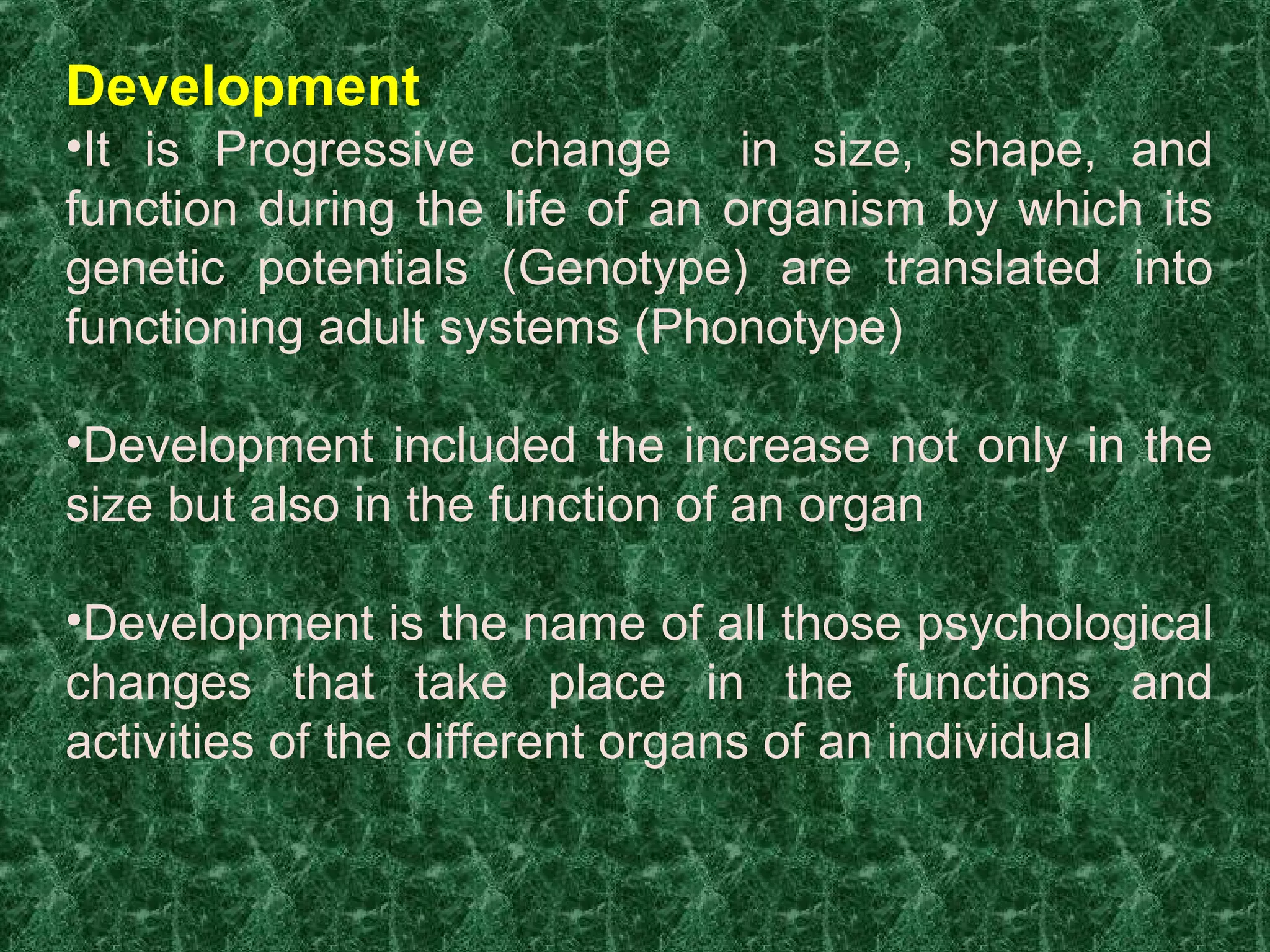 Growth & development | PPT