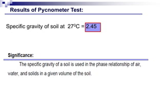 2.Determination of specific gravity of soil | PPTX