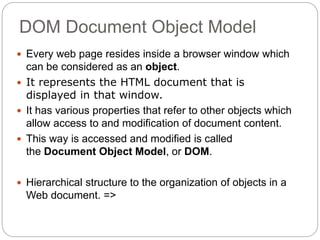 2.java script dom | PPT