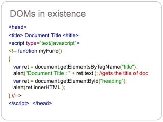 2.java script dom | PPT