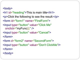2.java script dom | PPT