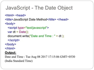 2.java script dom | PPT