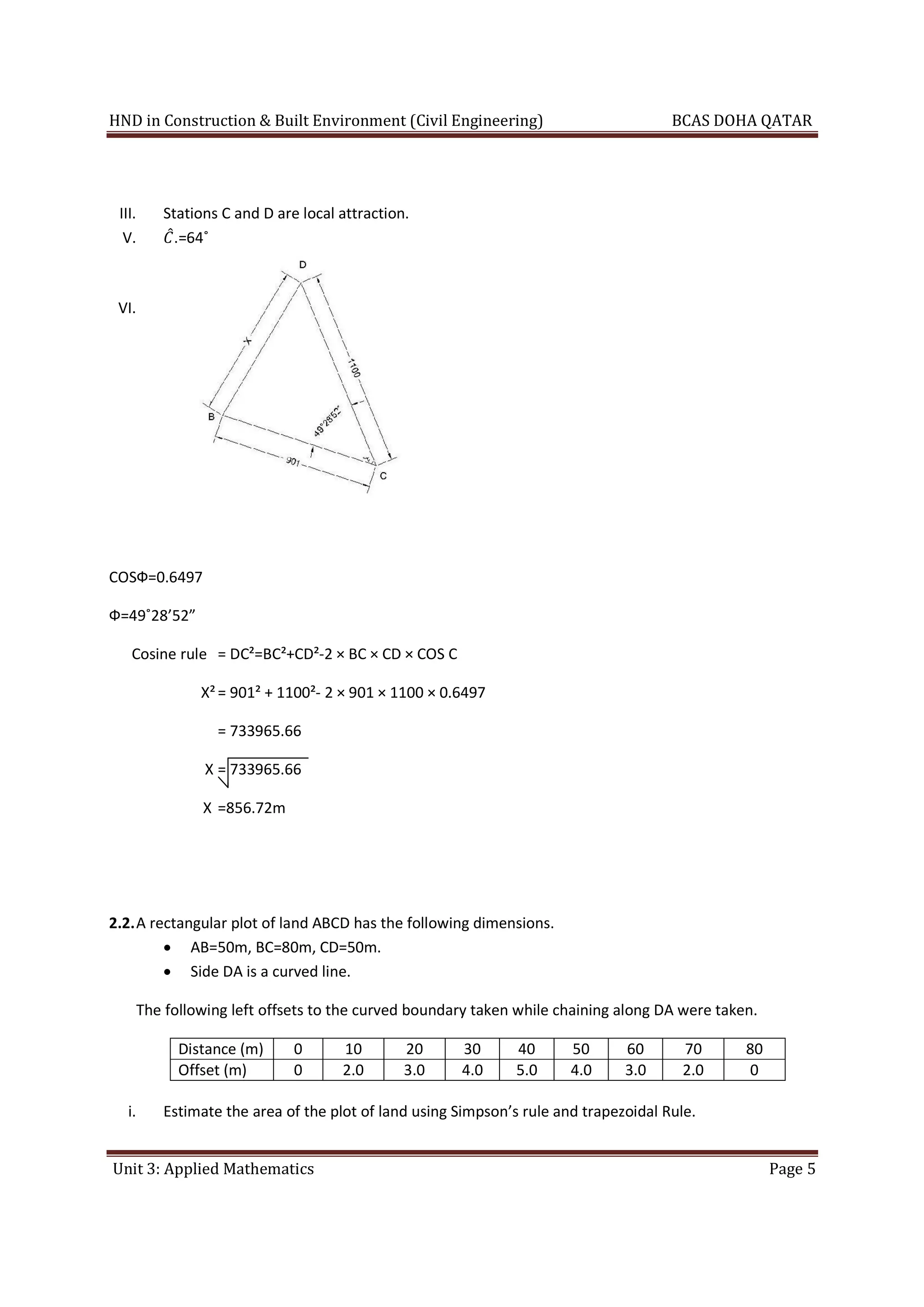 Applied Mathematics For Cbe Assignment Pdf