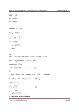 Applied mathematics for CBE assignment | PDF