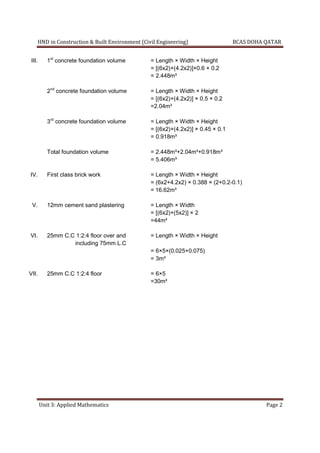 Applied mathematics for CBE assignment | PDF