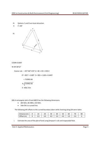 Applied mathematics for CBE assignment | PDF
