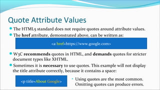 2. html attributes | PPT