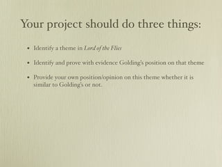 Lord of the Flies Final Project | KEY