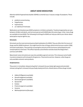 2.about adhd medication | DOCX