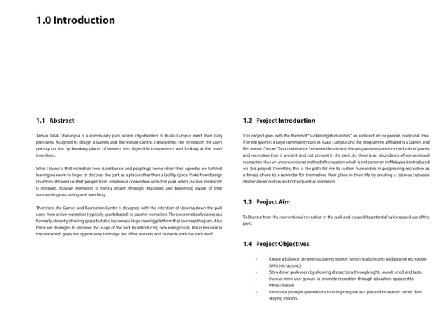 Architectural Design Project Design Report | PDF | Parks | Attractions