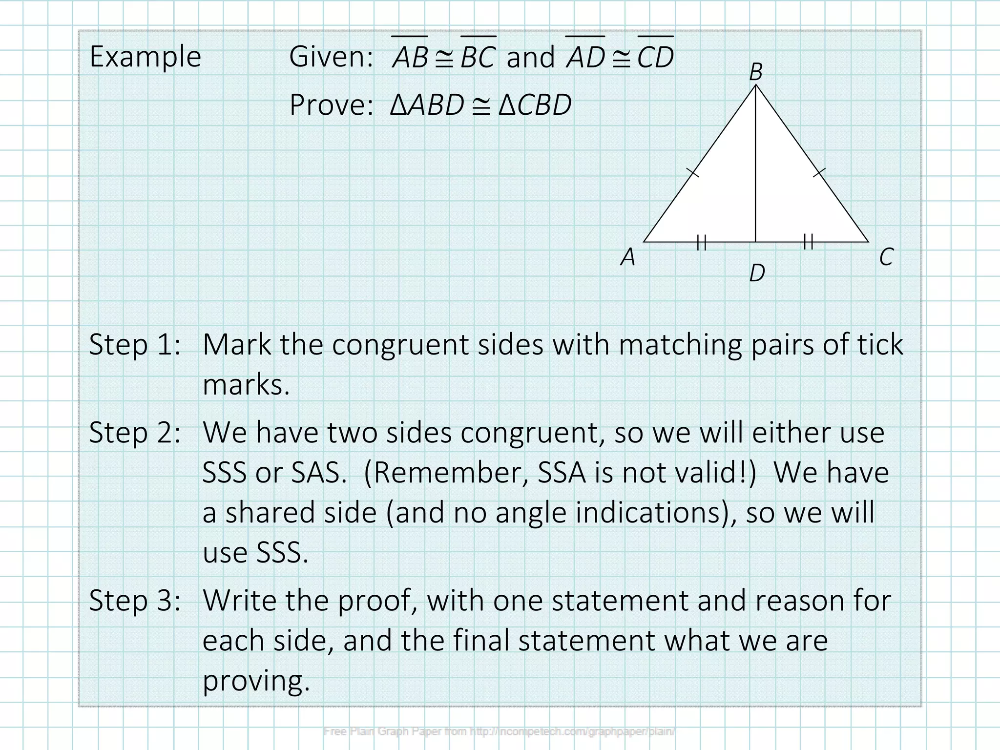 2.7.3 Congruent Triangle Proofs | PDF
