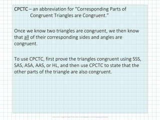2.7.4 CPCTC | PPT