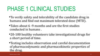 drug discovery- clinical development | PPTX