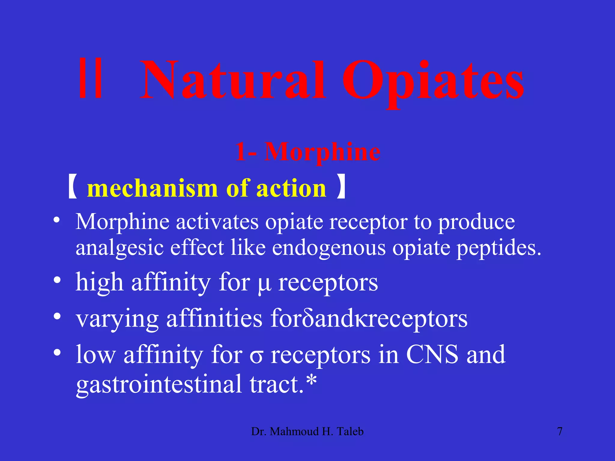 2. narcotic analgesic | PPT