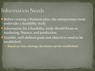 The Business Plan: Creating and Starting the Venture | PPT