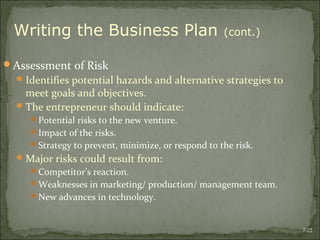 The Business Plan: Creating and Starting the Venture | PPT