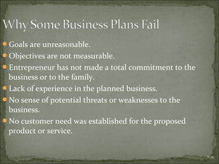 The Business Plan: Creating and Starting the Venture | PPT