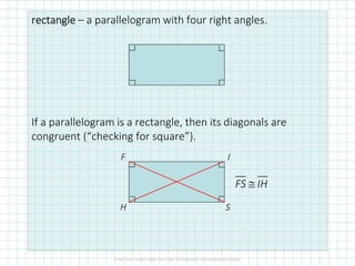 2.8.3 Special Parallelograms | PDF | Physics | Science