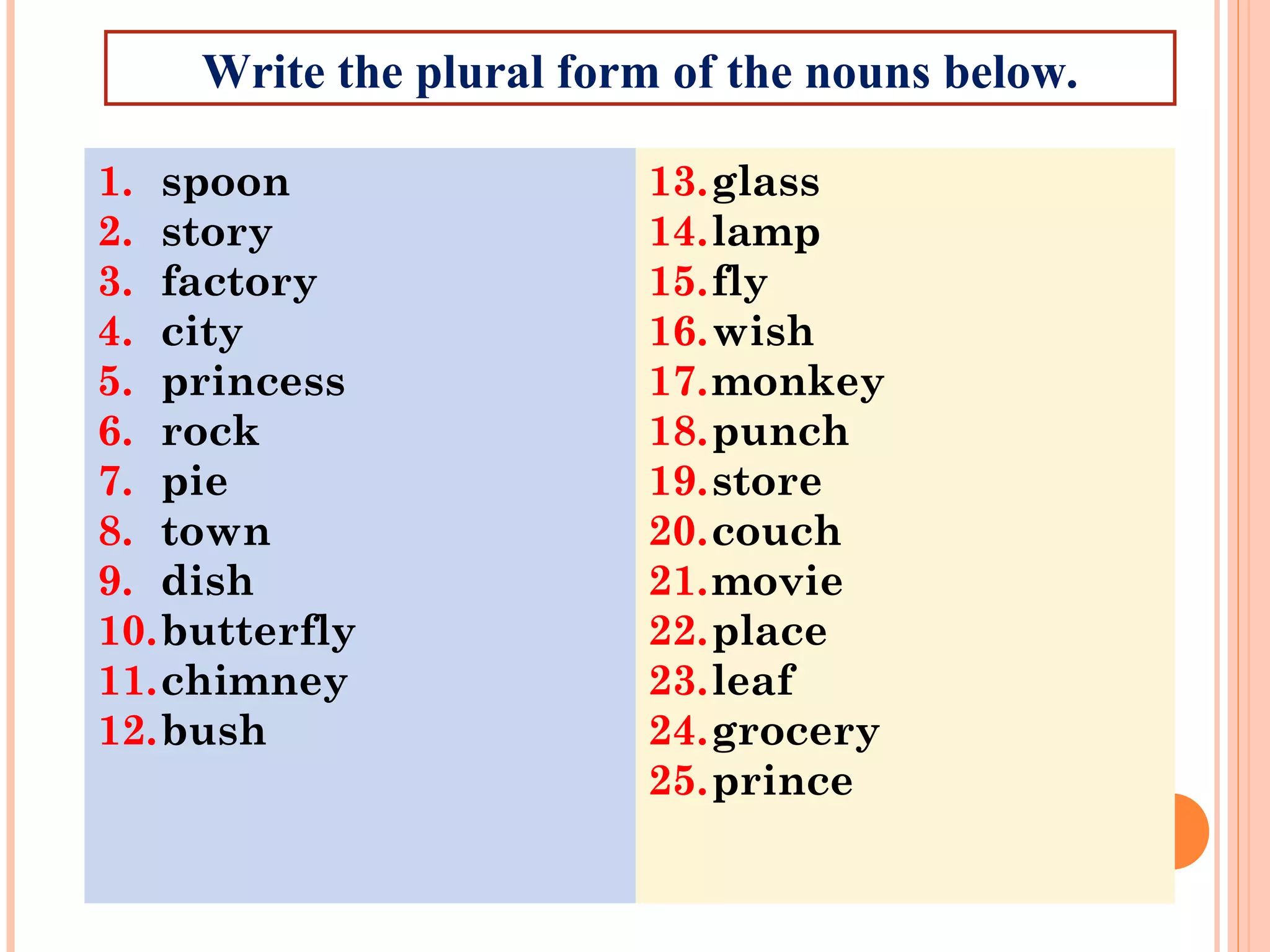 Singular and Plural | PPT