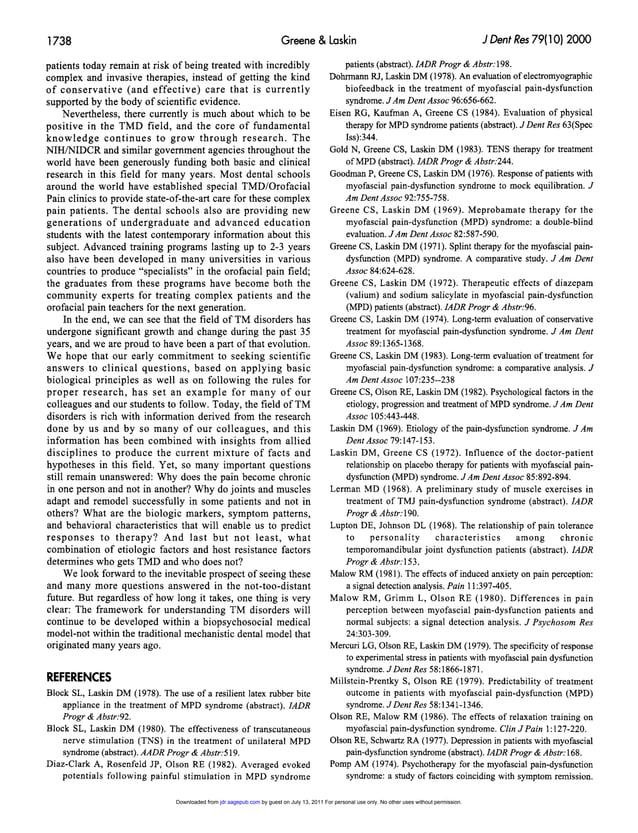 temporo mandibular disorders | PDF