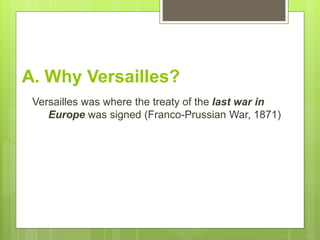 CAMBRIDGE IGCSE HISTORY: THE TREATY OF VERSAILLES | PPTX