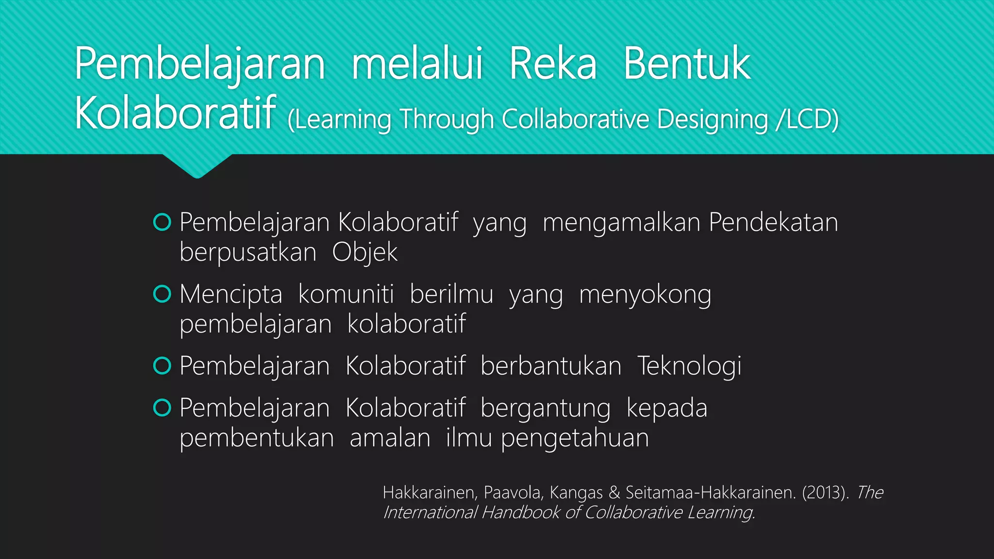 2.2 trialogical learning-proses-bm2018jan4 | PPTX