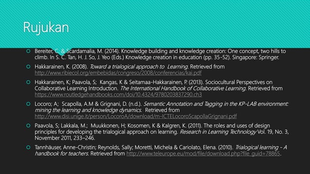 2.3 trialogical learning-alat-bm2018jan4 - copy | PPTX