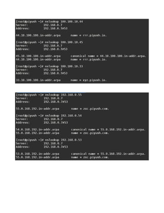 2. reverse primarydns using bind for ptr and cname record ipv4 | PDF