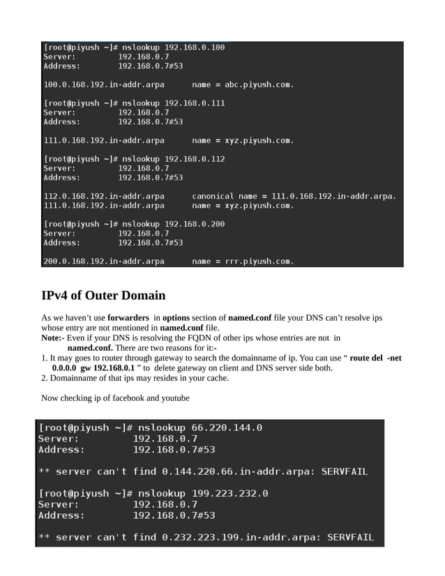 2. reverse primarydns using bind for ptr and cname record ipv4 | PDF