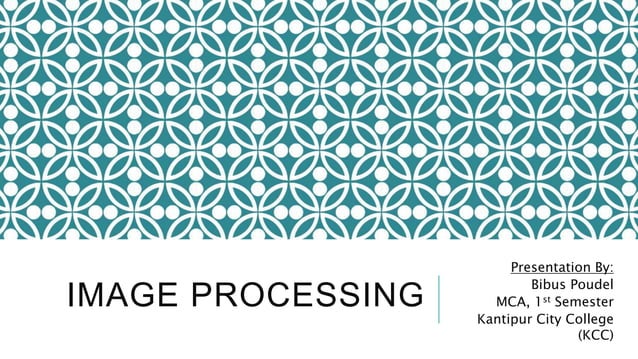 Image processing presentation | PPT