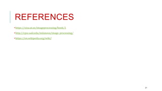 Image processing presentation | PPT