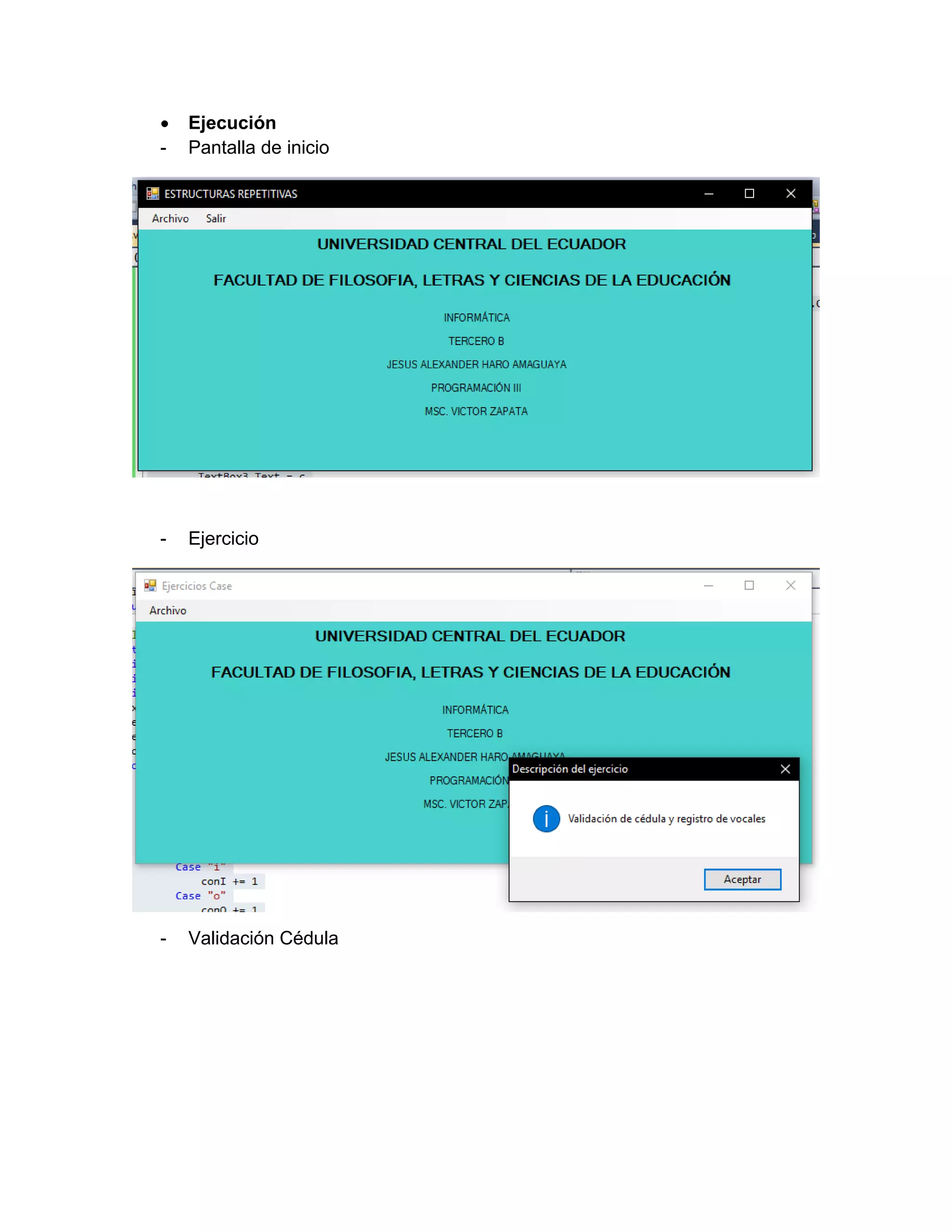 Validacion de cedula ecuatoriana con funciones | PDF