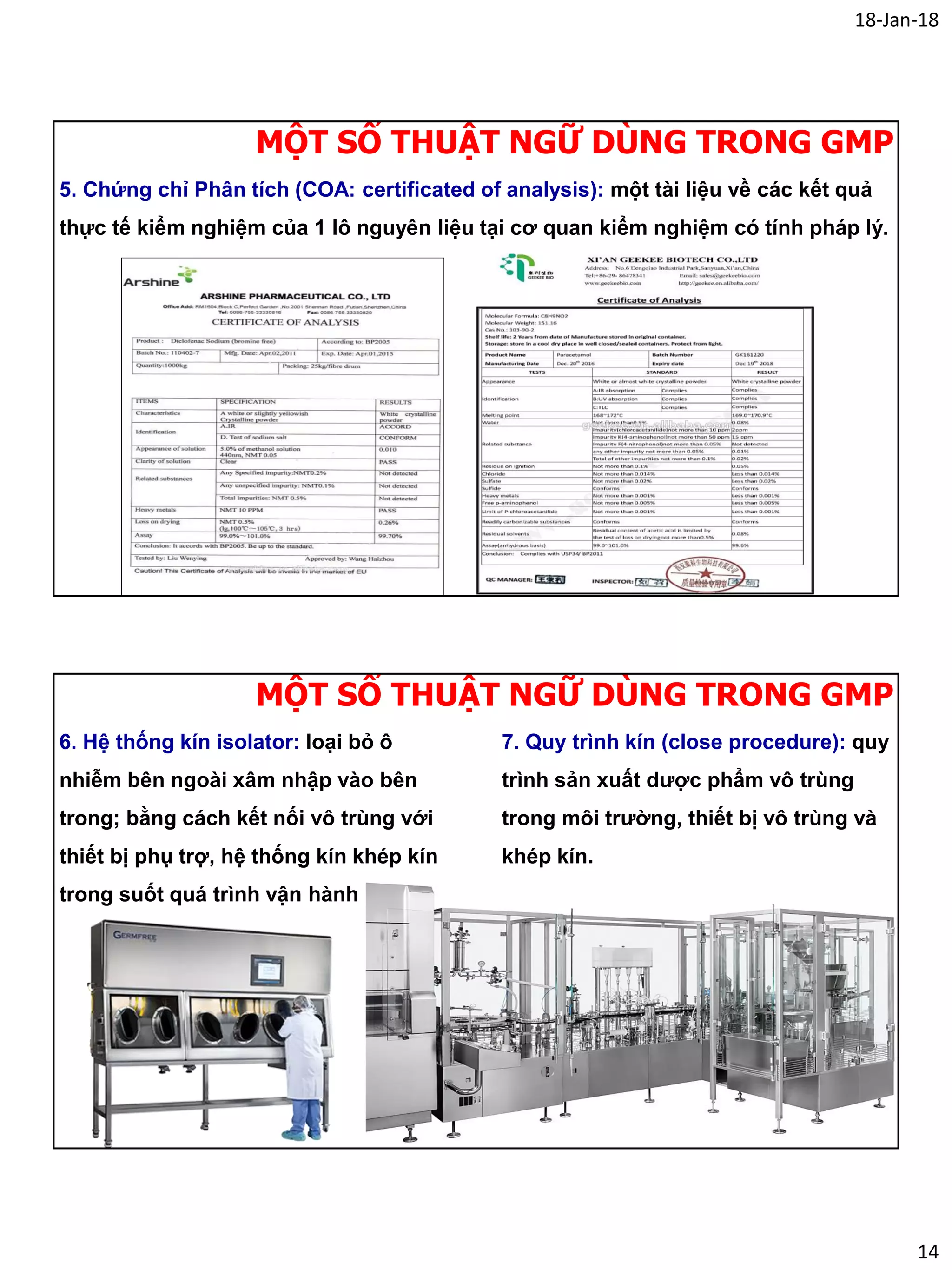 gmp & iso LECTURE | PDF