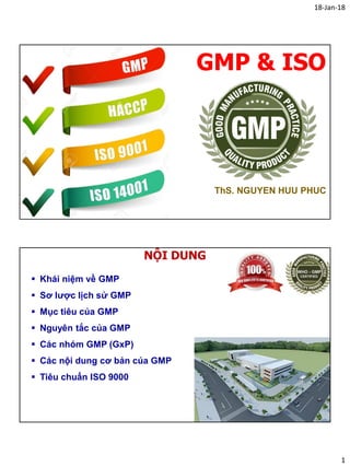 gmp & iso LECTURE | PDF