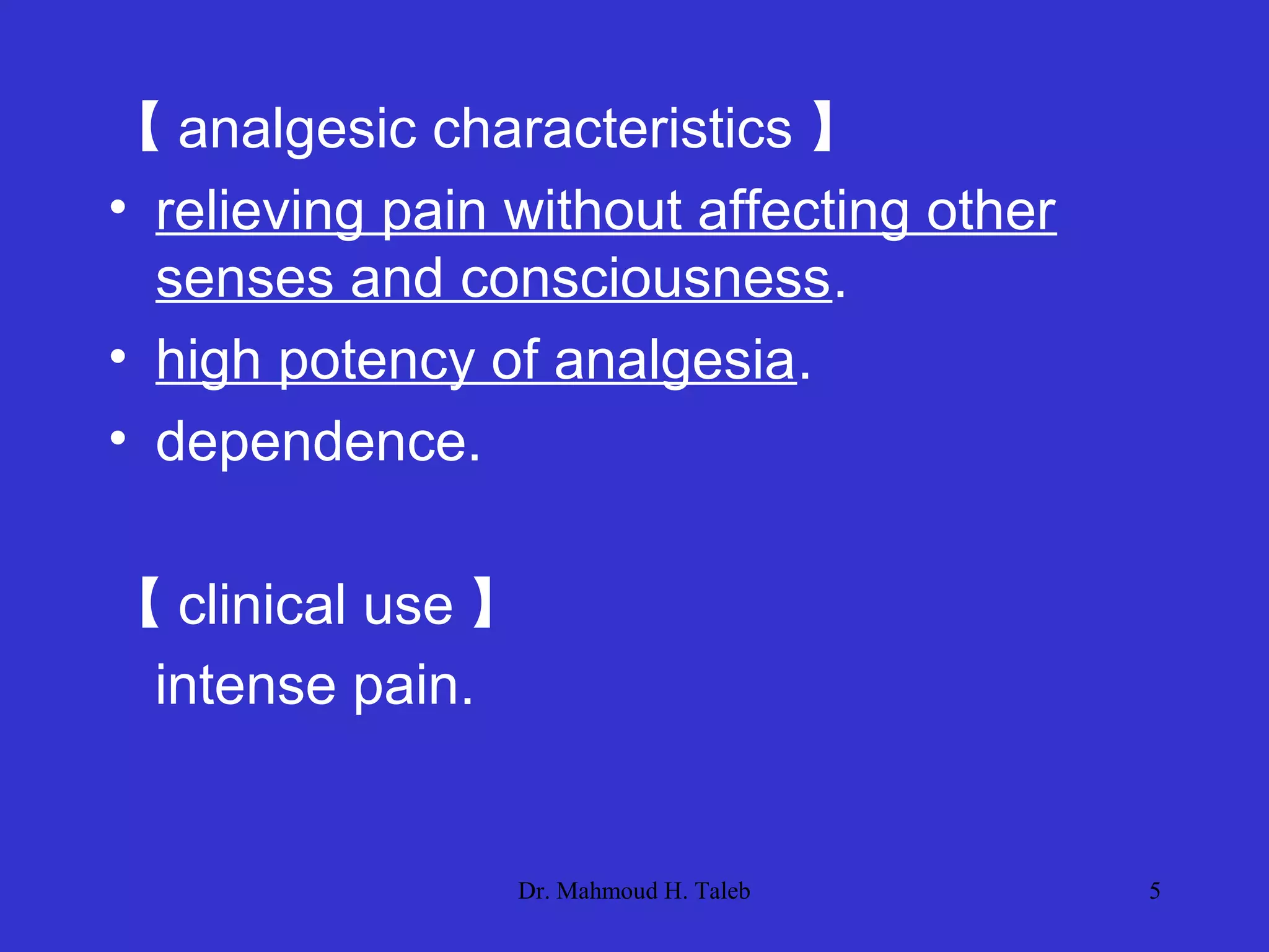 2.narcotic analgesic | PPT