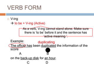 sentence structure (Part 2) | PPT