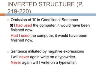 sentence structure (Part 2) | PPT